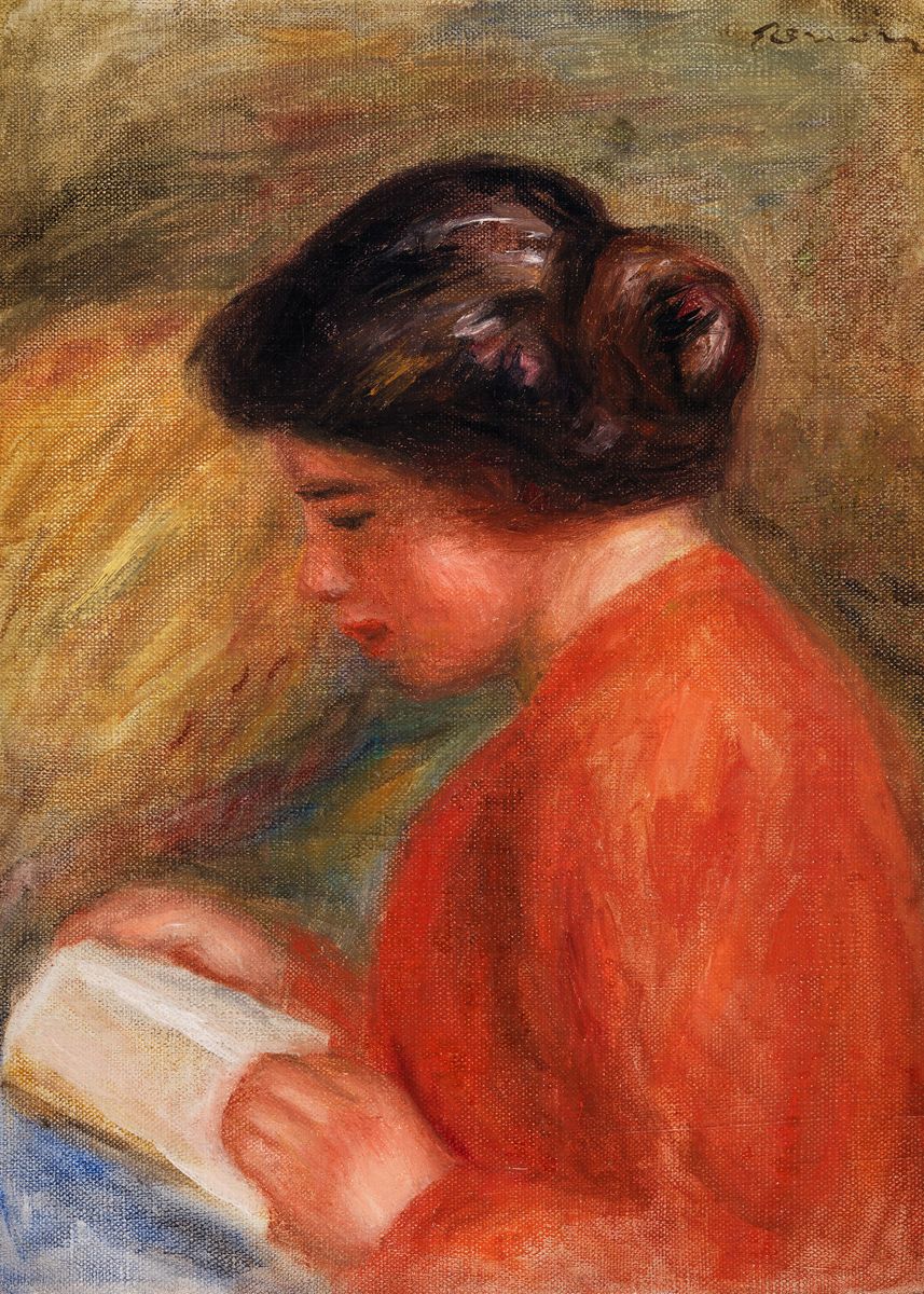 'Young Woman Reading' Poster, picture, metal print, paint by tony4urban ...