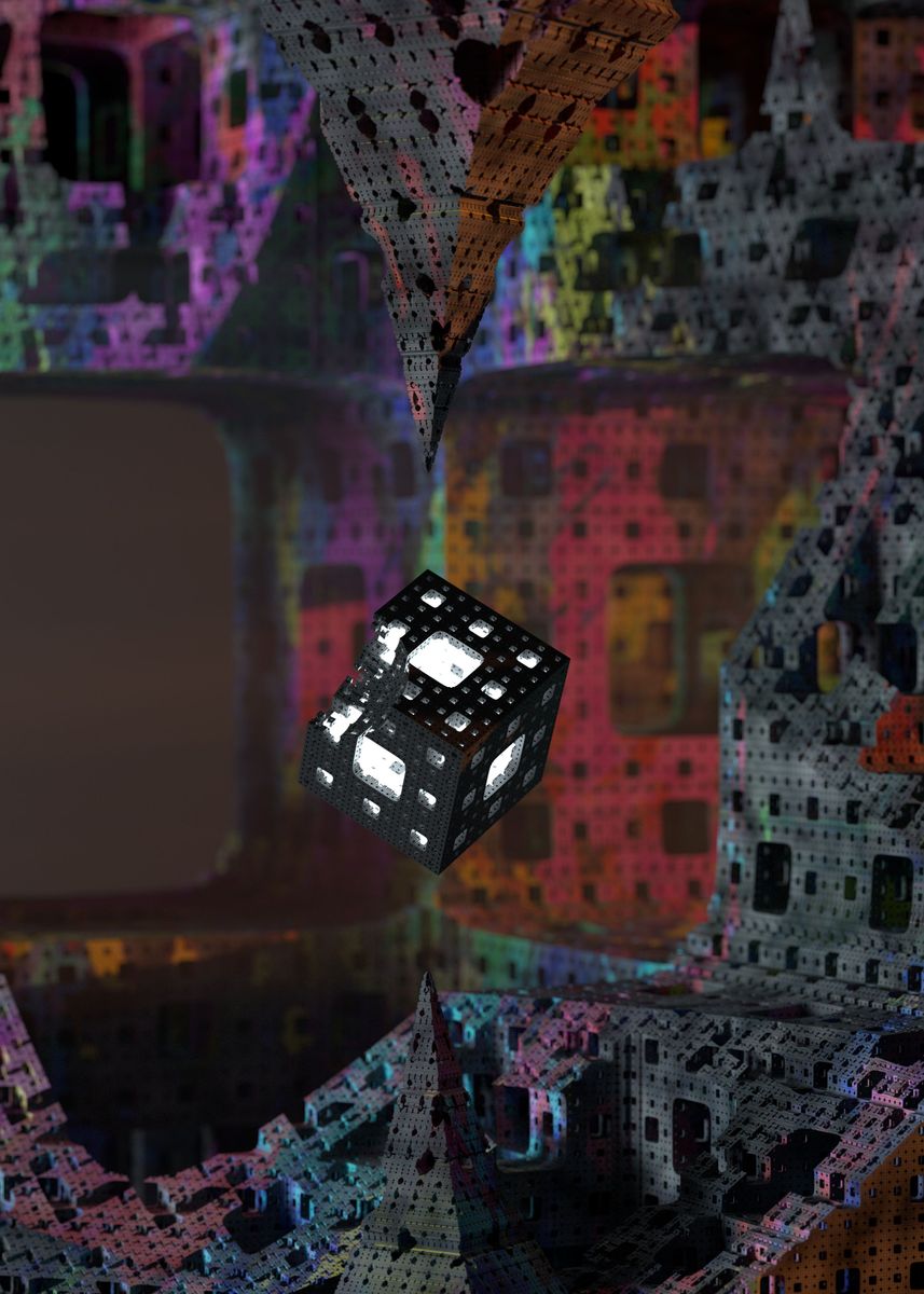 'Fractured' Poster, picture, metal print, paint by Peak Emotions | Displate