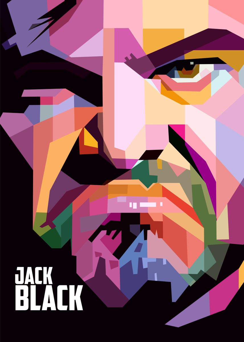 'Thomas Jack Black' Poster, picture, metal print, paint by Diqdo ...