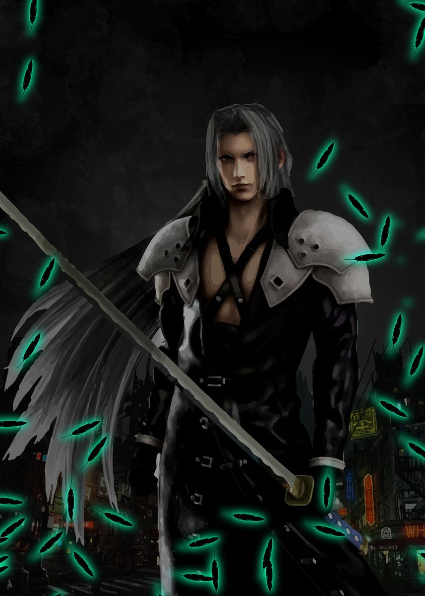 'Sephirot in Black' Poster, picture, metal print, paint by GuacamayArt ...