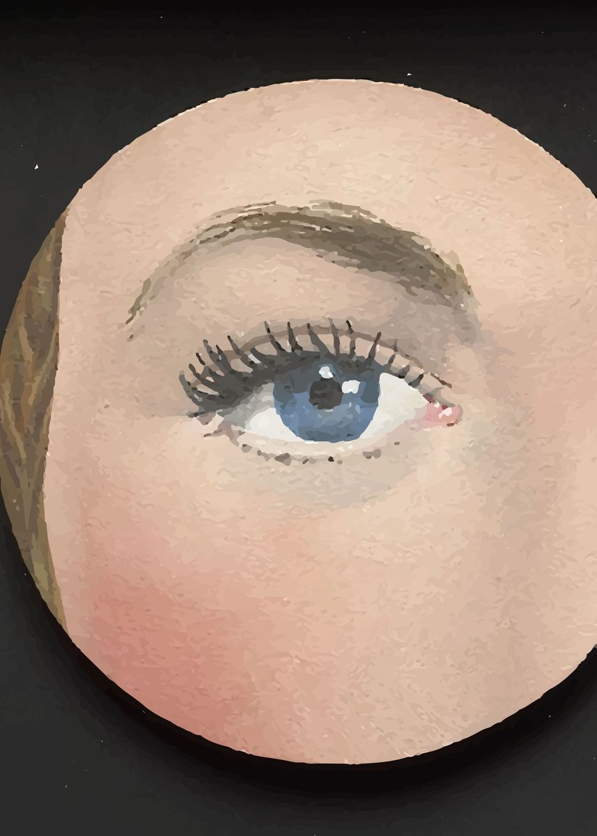 'Rene Magritte the eye' Poster, picture, metal print, paint by ...