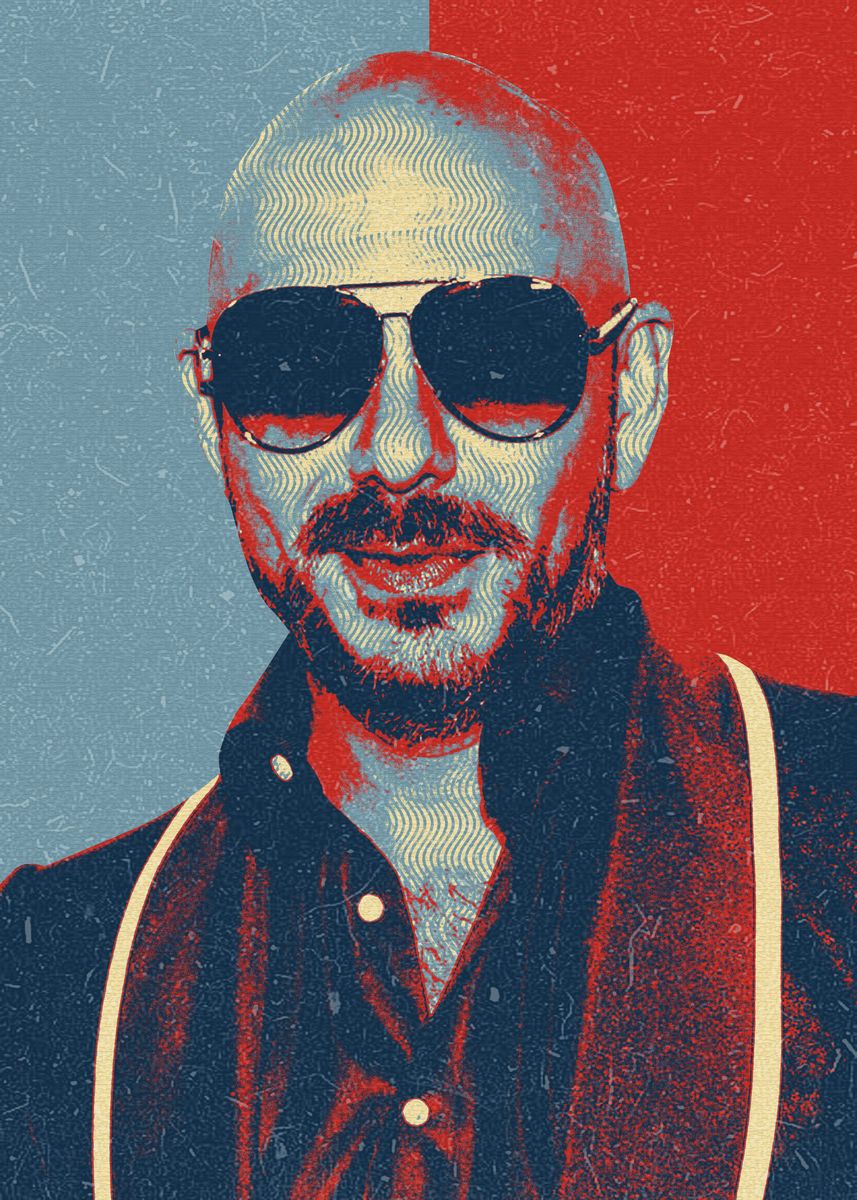 'pitbull' Poster, picture, metal print, paint by Izmo Scribbles | Displate