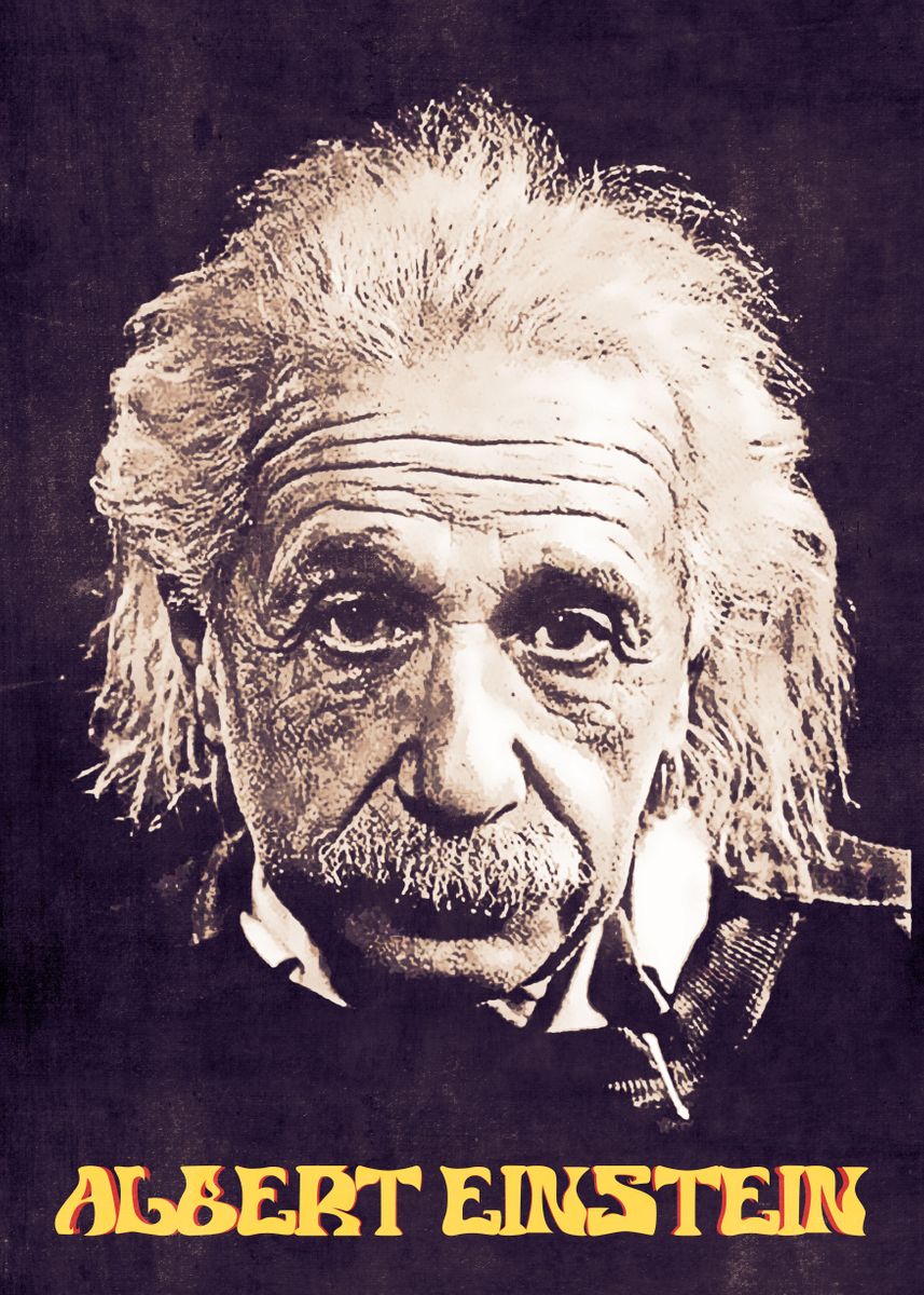 'Albert Einstein' Poster by Anxhela Sufa | Displate
