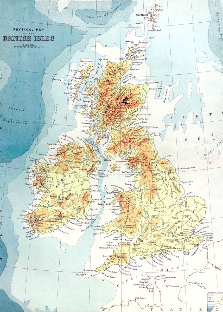 'British Isles' Poster, picture, metal print, paint by tony4urban ...