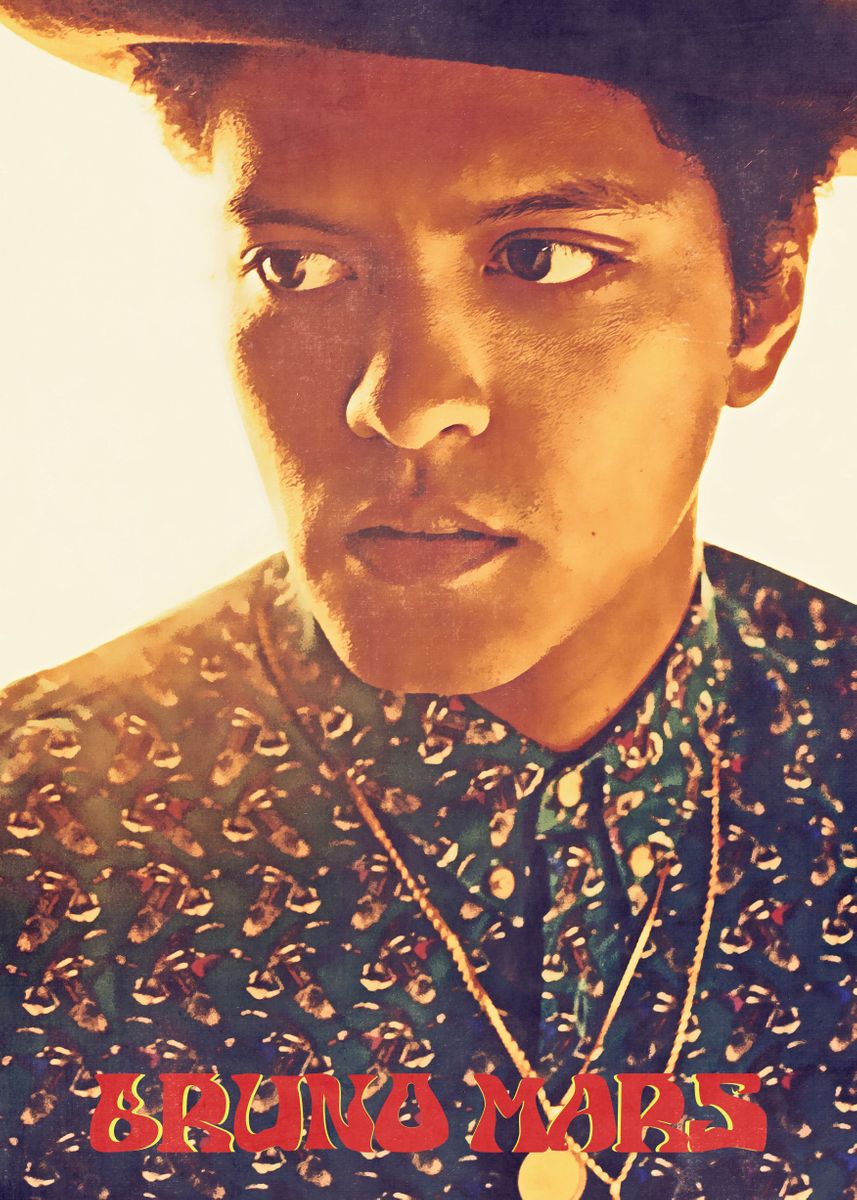 'Bruno Mars' Poster by Anxhela Sufa | Displate