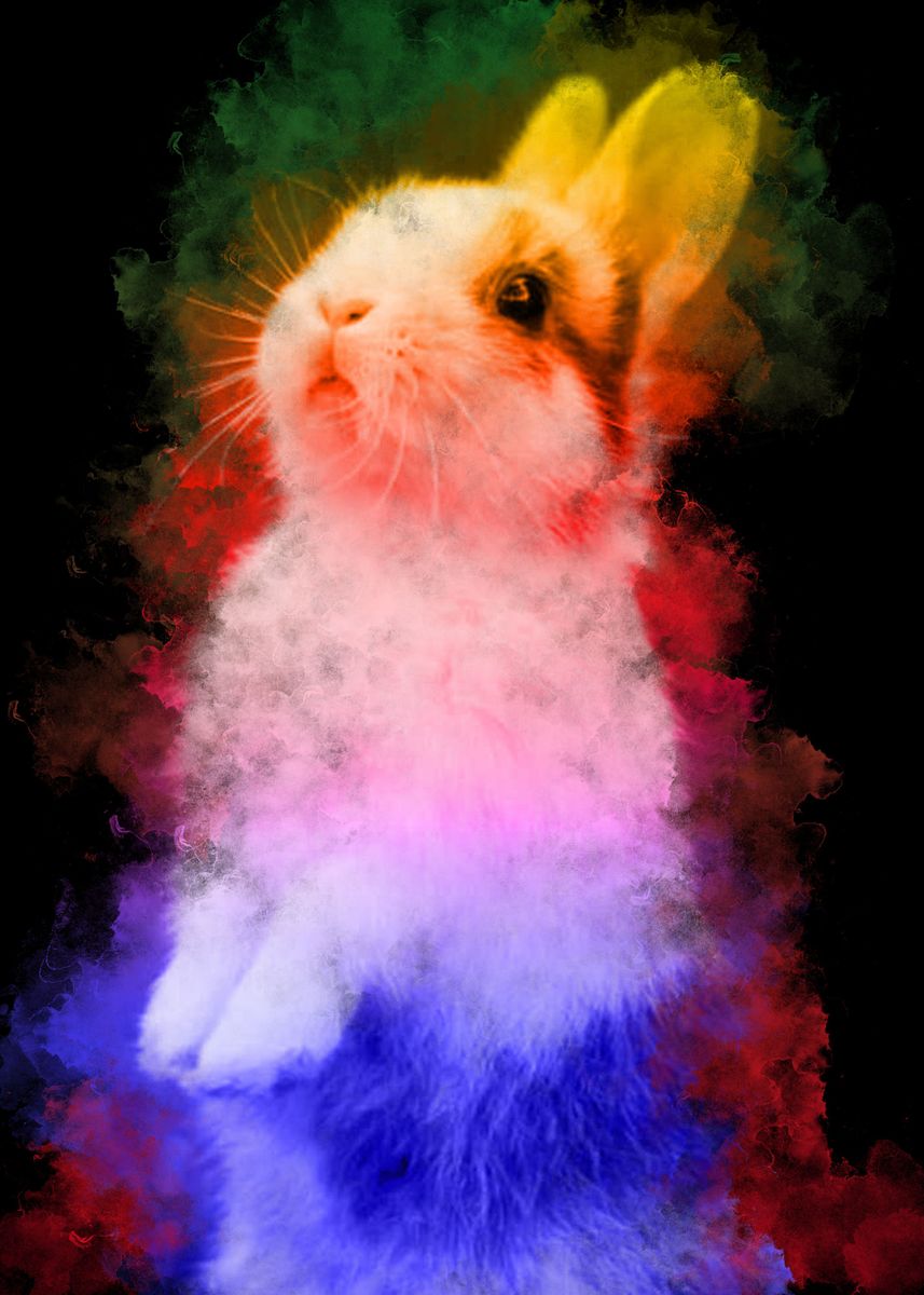 'Bunny Poster Art' Poster by Defi Saul | Displate