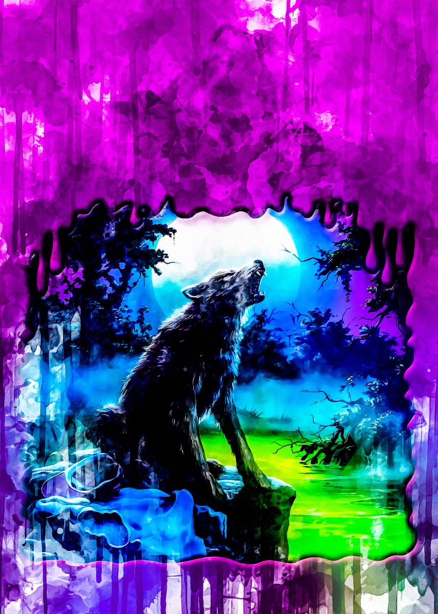 'Goosebumps The Werewolf Of' Poster, picture, metal print, paint by ...