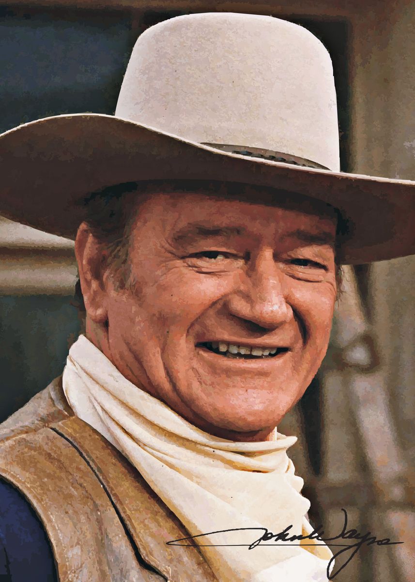'John Wayne ' Poster, picture, metal print, paint by Bintang Studio ...