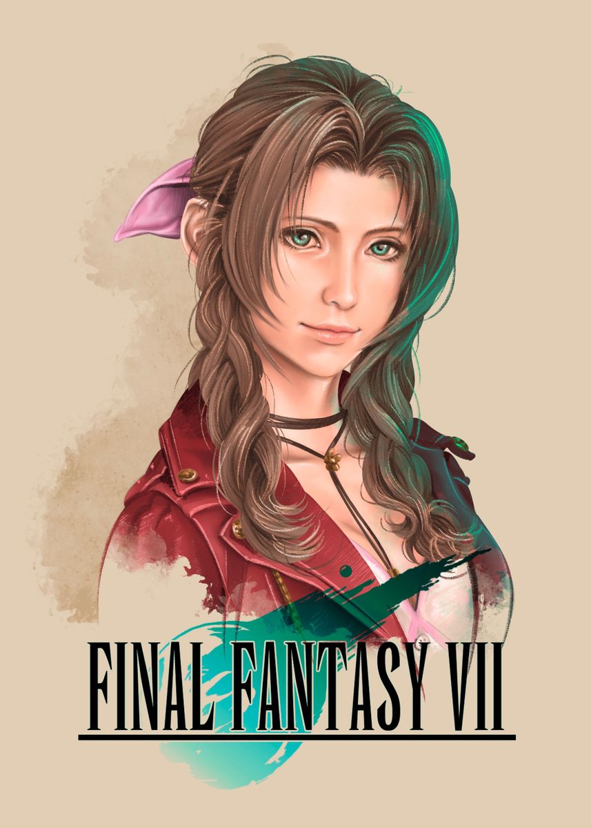 'AERITH FFVII' Poster, picture, metal print, paint by ArBatzman Art ...
