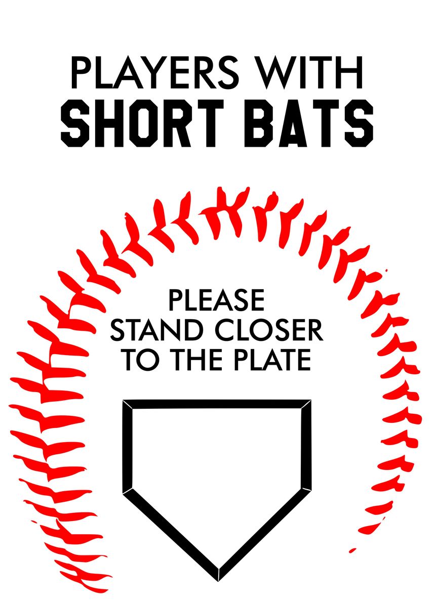 'Players With Short Bats' Poster, picture, metal print, paint by Atomic ...