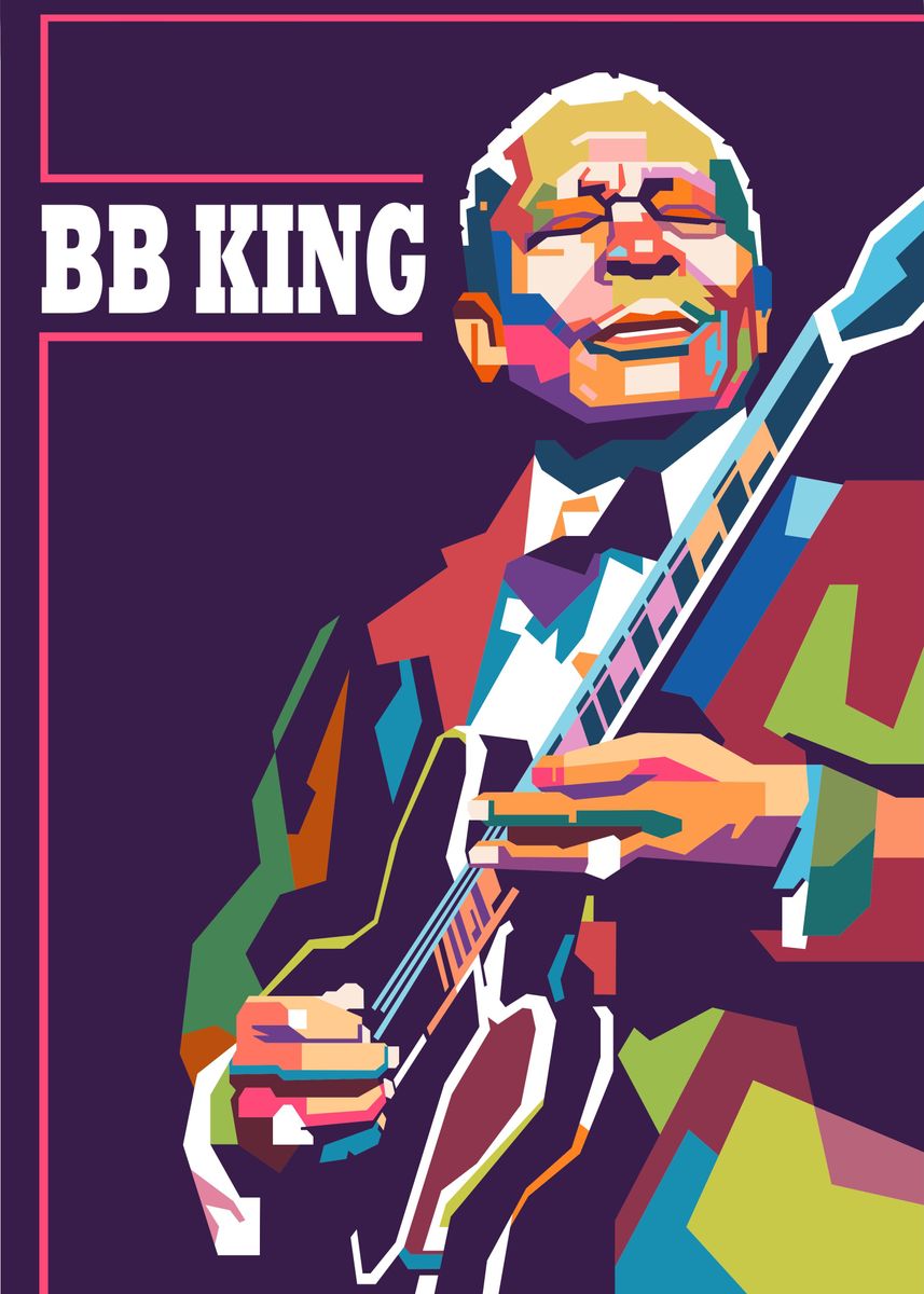 'BB King' Poster by Poernama Sahroe | Displate