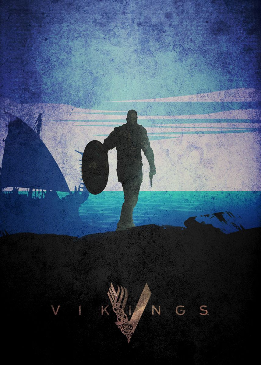 'The Viking Ragnar Lothbrok' Poster, picture, metal print, paint by anm ...