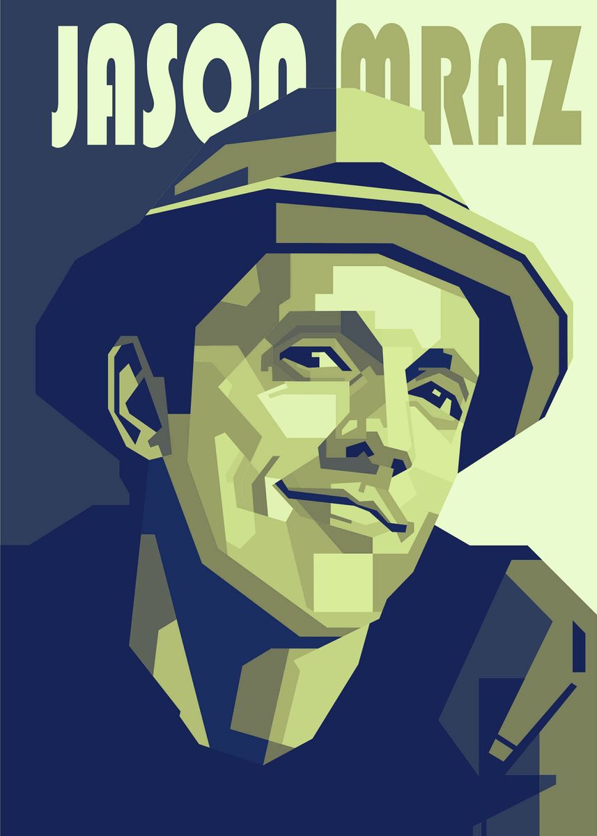 'Jason Mraz' Poster, picture, metal print, paint by Poernama Sahroe ...