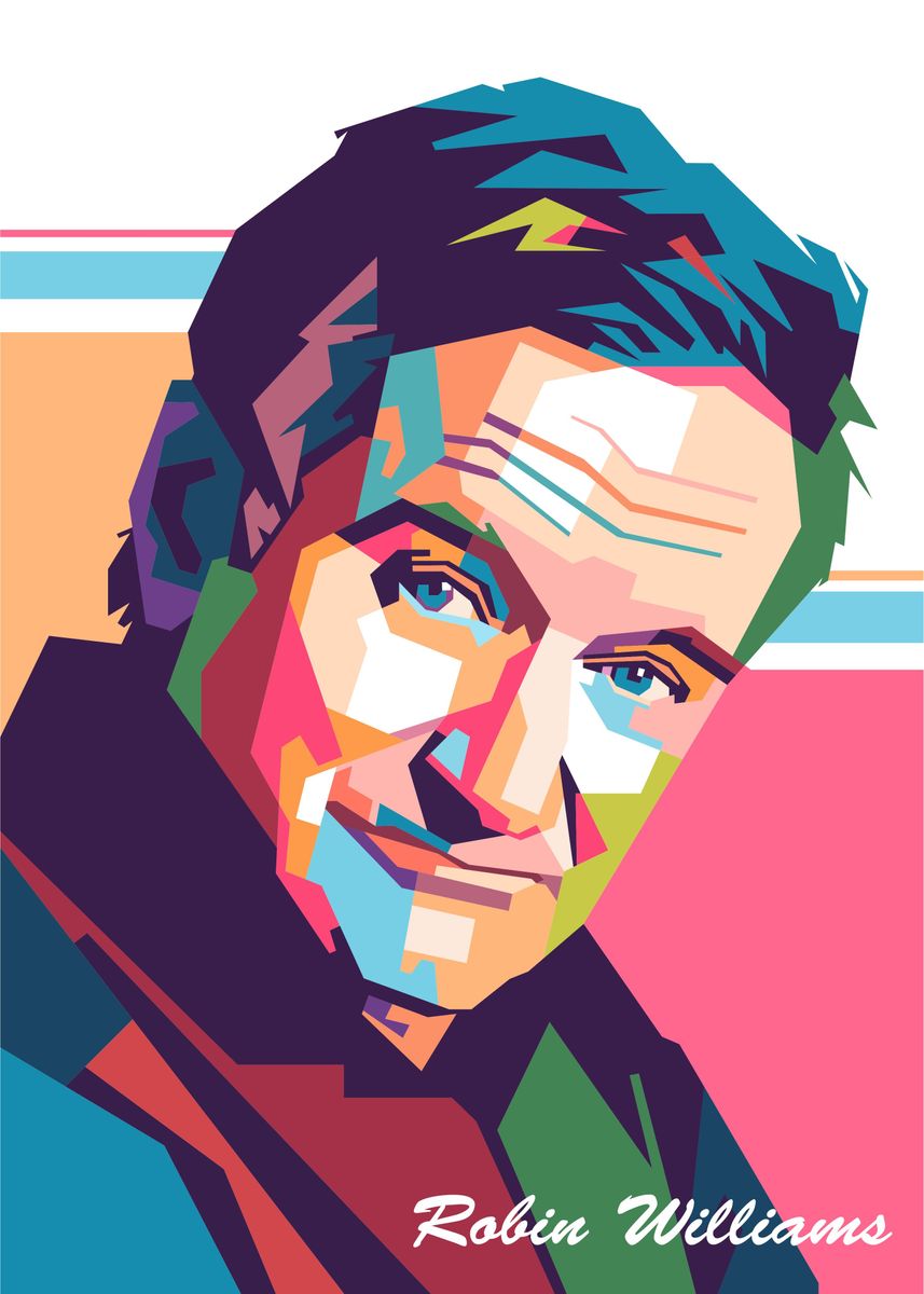 'Robin Williams' Poster, picture, metal print, paint by Poernama Sahroe ...