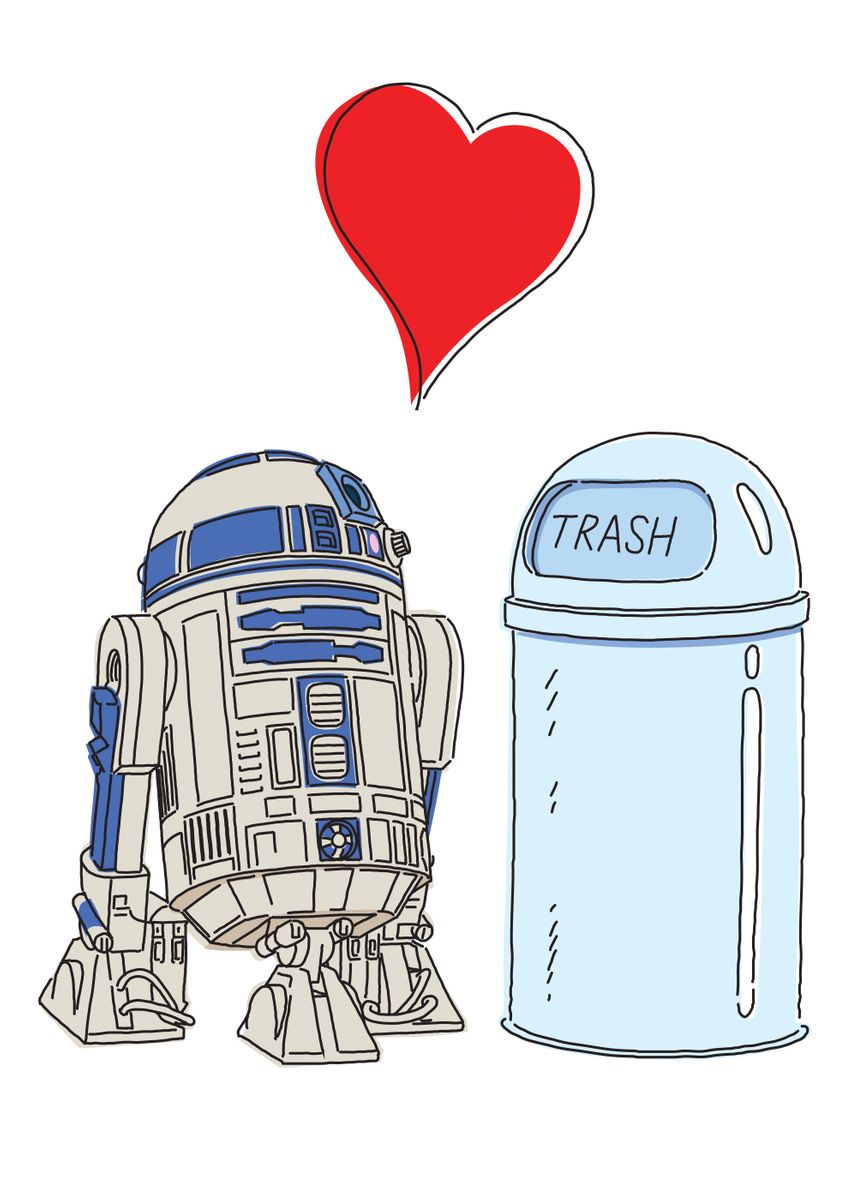 'Love' Poster, picture, metal print, paint by Star Wars | Displate