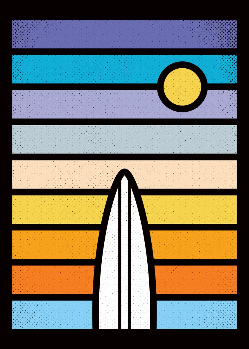 'Surfs Up' Poster by heavyhand | Displate