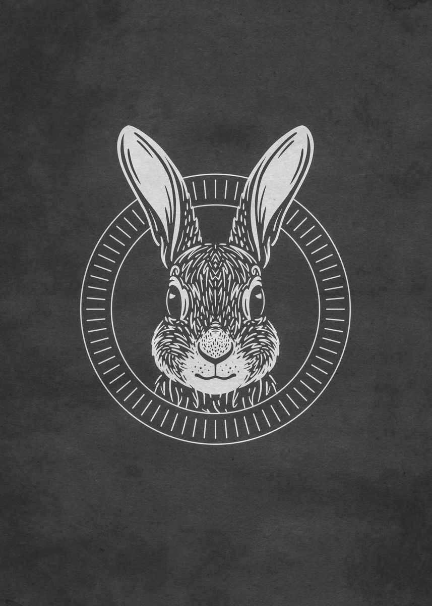 'Rabbit Forest Animal' Poster, picture, metal print, paint by CK VD ...