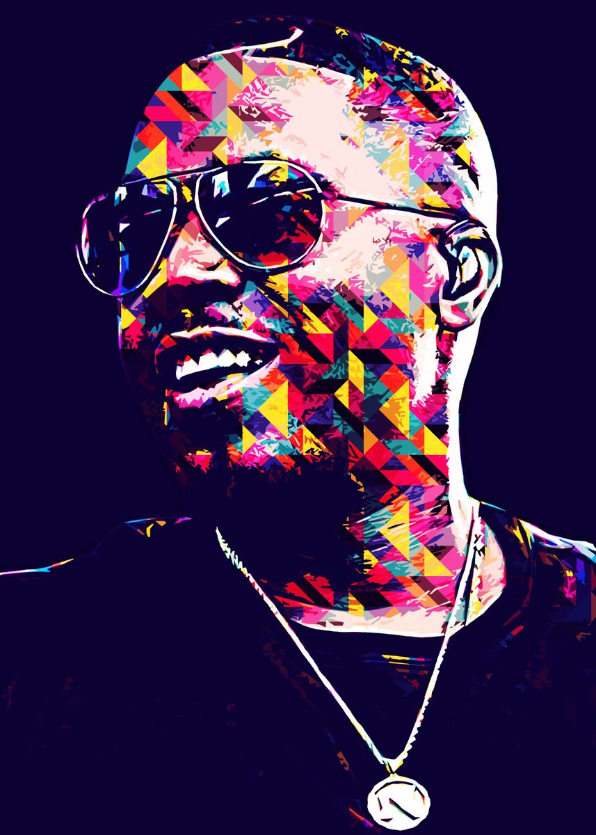 'NAS' Poster, picture, metal print, paint by SA KE | Displate