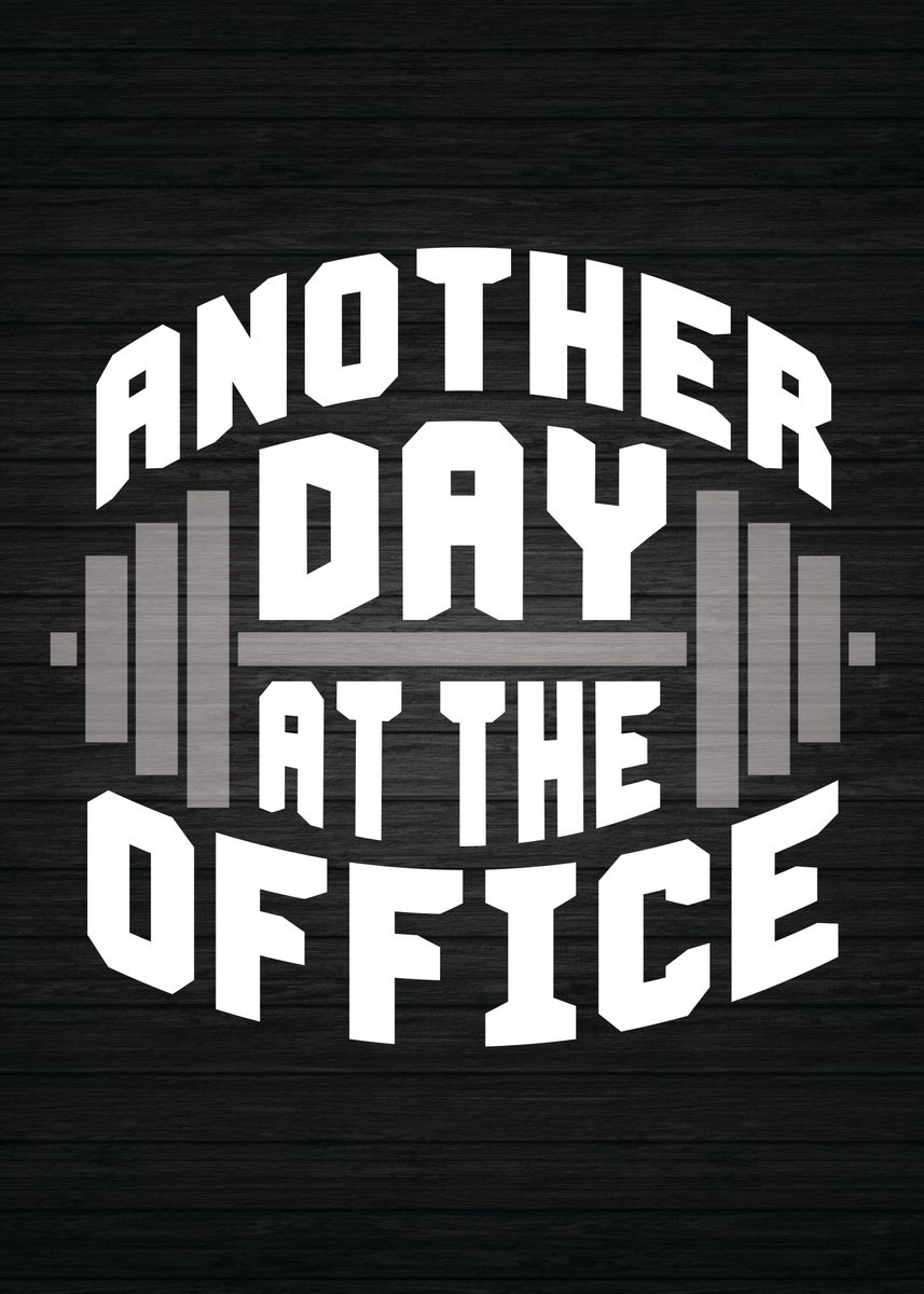 'Another Day At The Office' Poster, picture, metal print, paint by CHAN ...