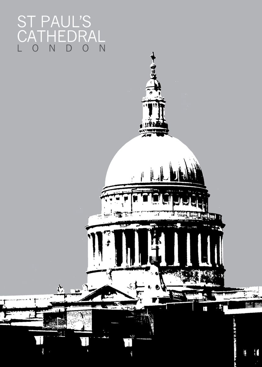 'St Pauls Cathedral' Poster by Steve Hedge | Displate