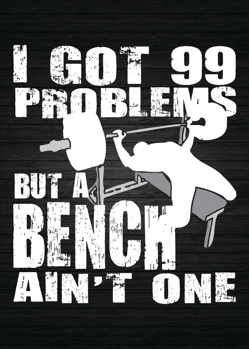 'Bench Press' Poster, picture, metal print, paint by CHAN | Displate