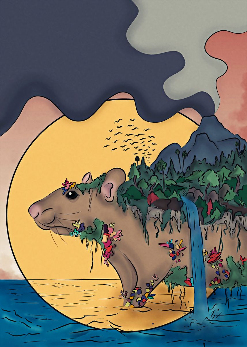 'Rat Island' Poster by MAMMIRI ART | Displate