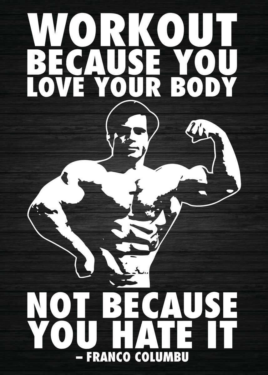 'Workout Motivation' Poster, picture, metal print, paint by CHAN | Displate