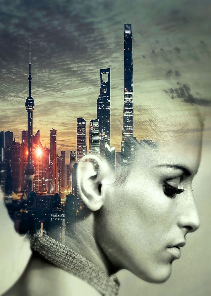 'Abstract City' Poster by Dimo | Displate