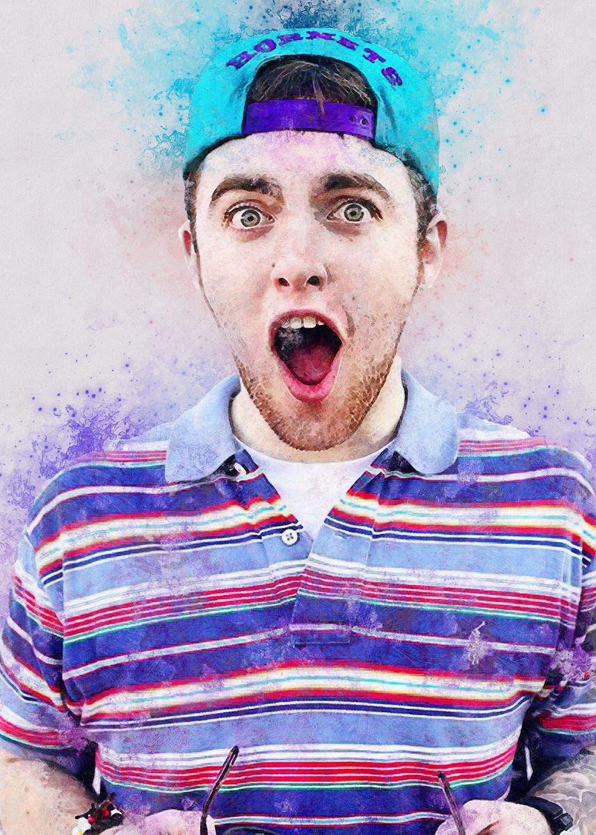 'Mac Miller style' Poster by Artair Griogarach | Displate