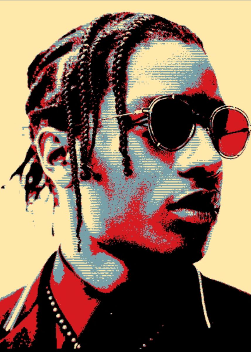 'ASAP Rocky' Poster, picture, metal print, paint by erma wati | Displate