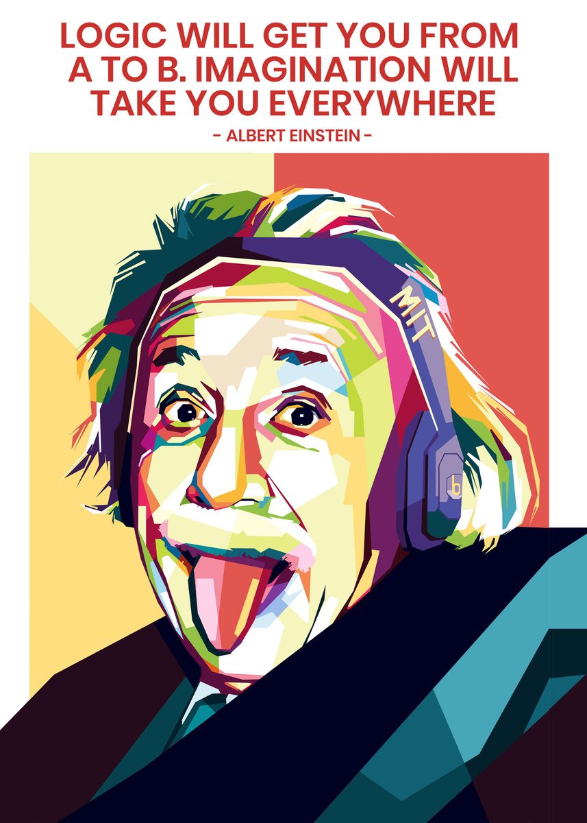 'Albert Einstein' Poster, picture, metal print, paint by Creative Shop ...