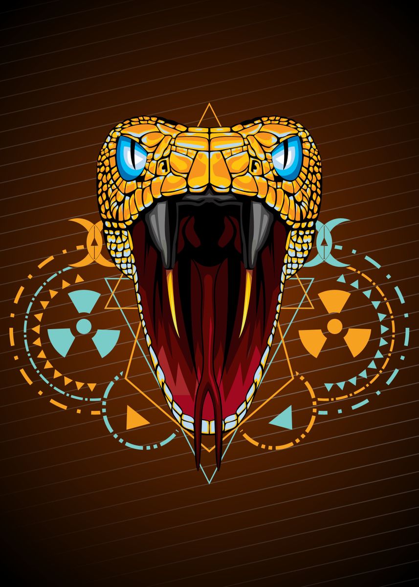 'ELECTRIC SNAKE' Poster, picture, metal print, paint by arif purnomo ...