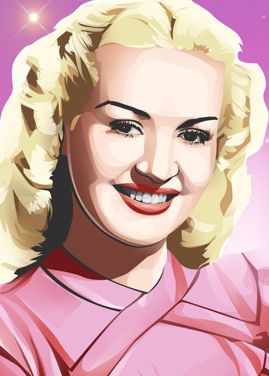 'Betty Grable' Poster, picture, metal print, paint by Creative Shop ...