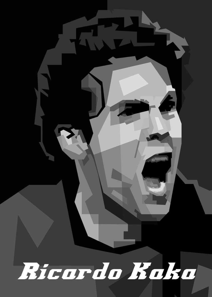 'ricardo kaka wpap' Poster, picture, metal print, paint by Muhammad ...