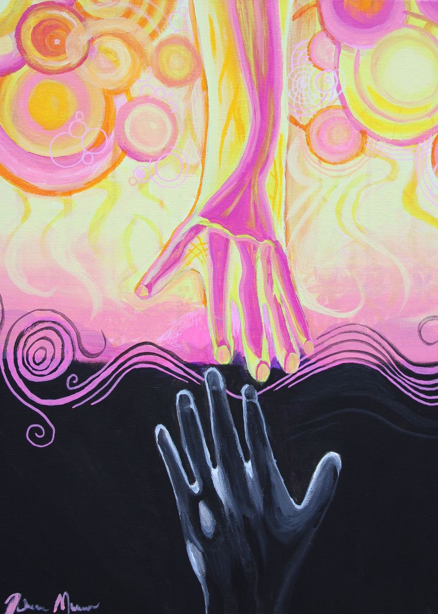 'Divine Hand' Poster, picture, metal print, paint by Rhiannon Massaro ...