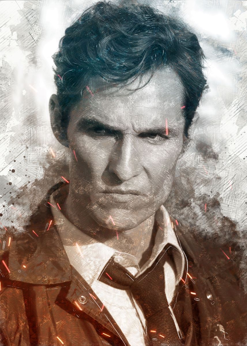 'Rust Cohle' Poster, picture, metal print, paint by Whitesenberg | Displate