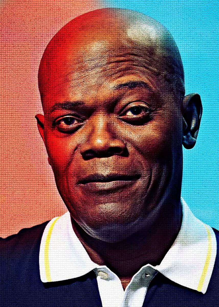 'Samuel L Jackson' Poster, picture, metal print, paint by Hafis | Displate