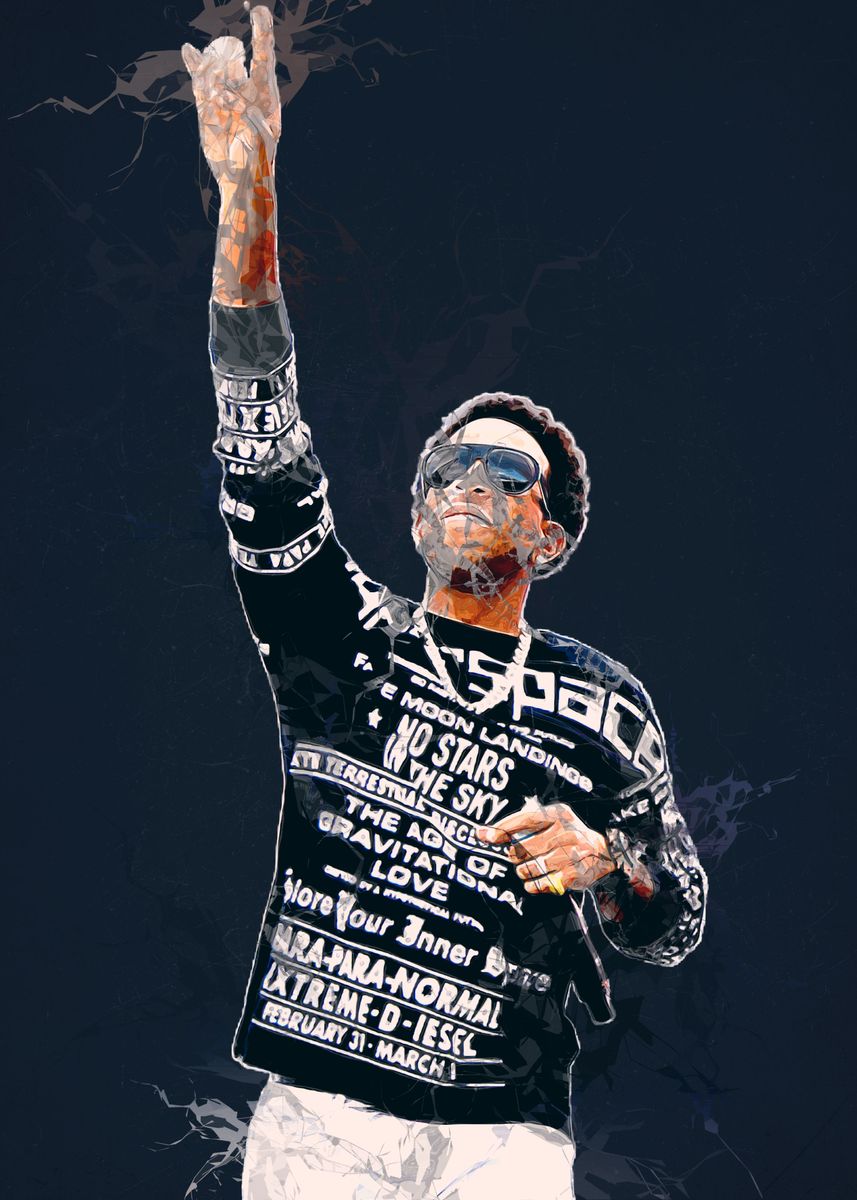 'Ludacris' Poster, picture, metal print, paint by Pierre Yeldell | Displate