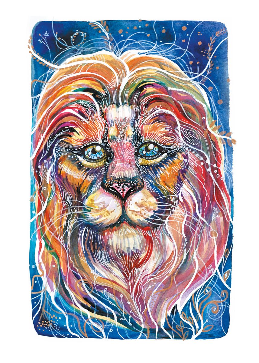 'Leo zodiac sign' Poster, picture, metal print, paint by BeeLe Art of ...