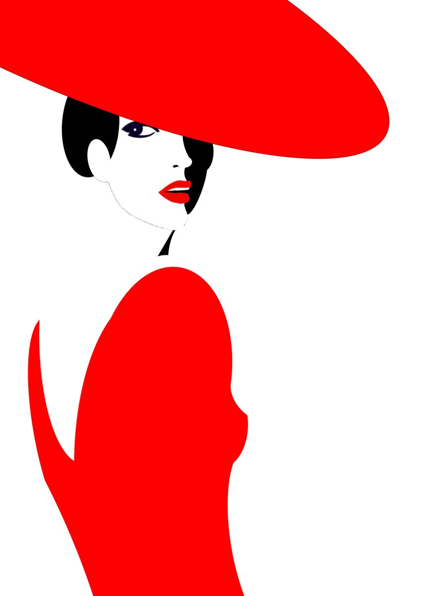 'Scarlet Woman' Poster, picture, metal print, paint by ...