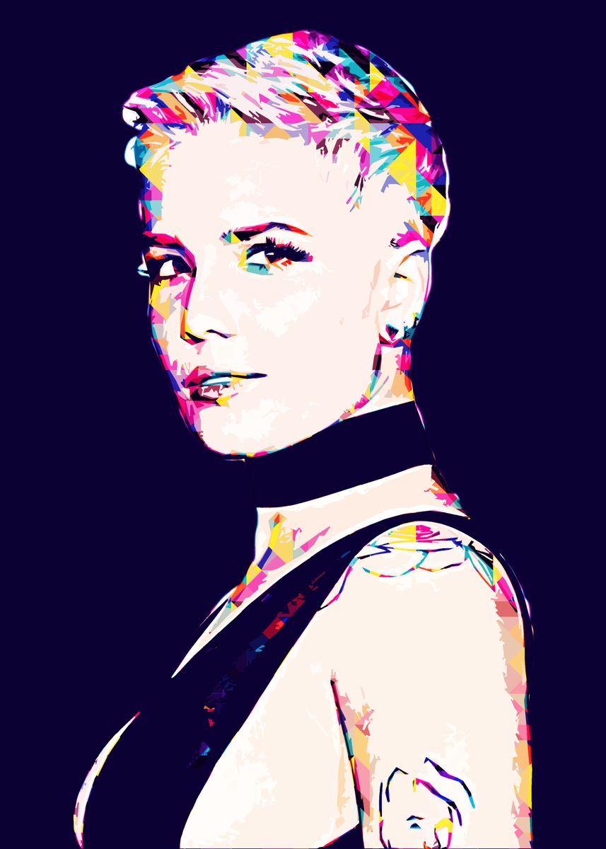 'Halsey' Poster, picture, metal print, paint by TI KI | Displate