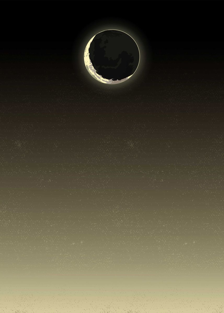 'lunar eclipse' Poster, picture, metal print, paint by VD Project ...