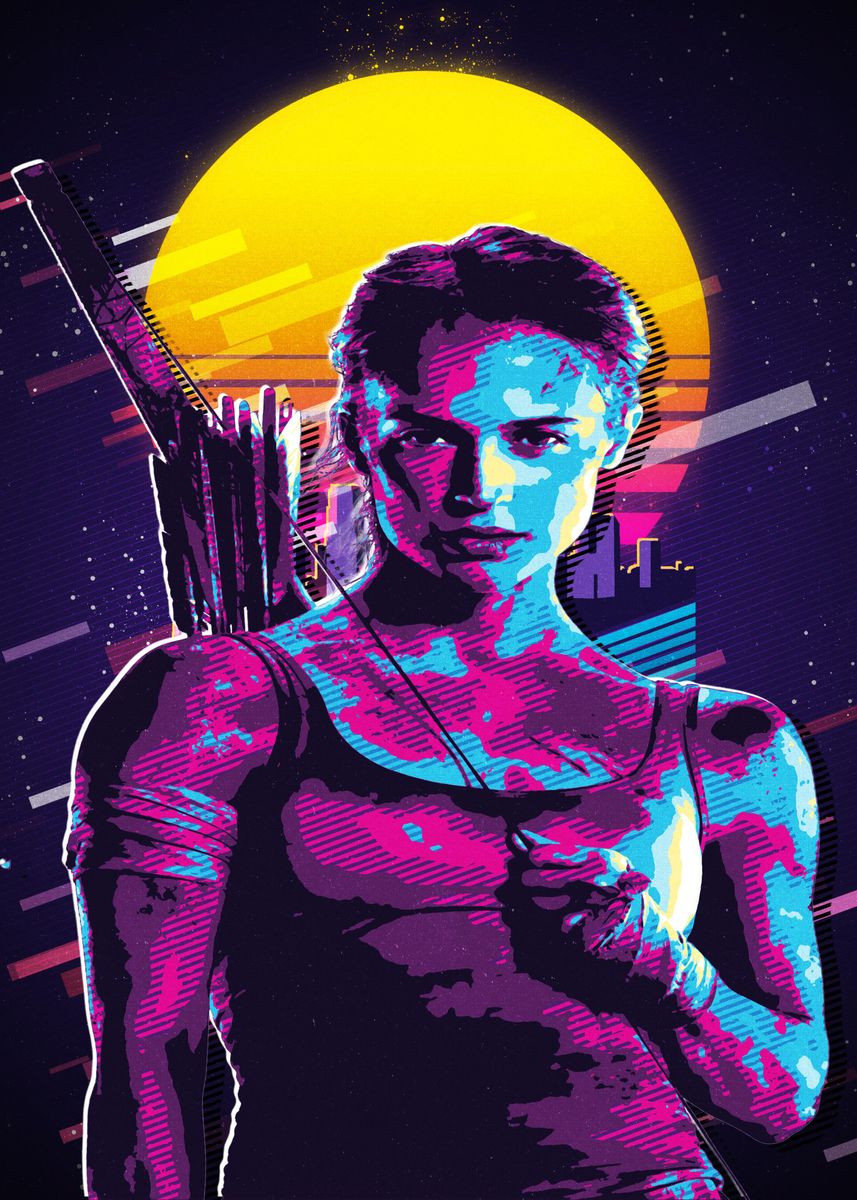 ' Lara Croft' Poster by Marcelino Lowe | Displate