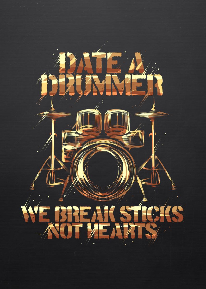 'Drummer Drum Player Music' Poster, picture, metal print, paint by ...