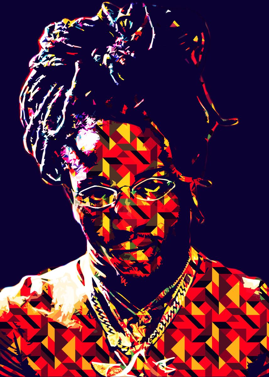 'Jacquees' Poster, picture, metal print, paint by TI KI | Displate