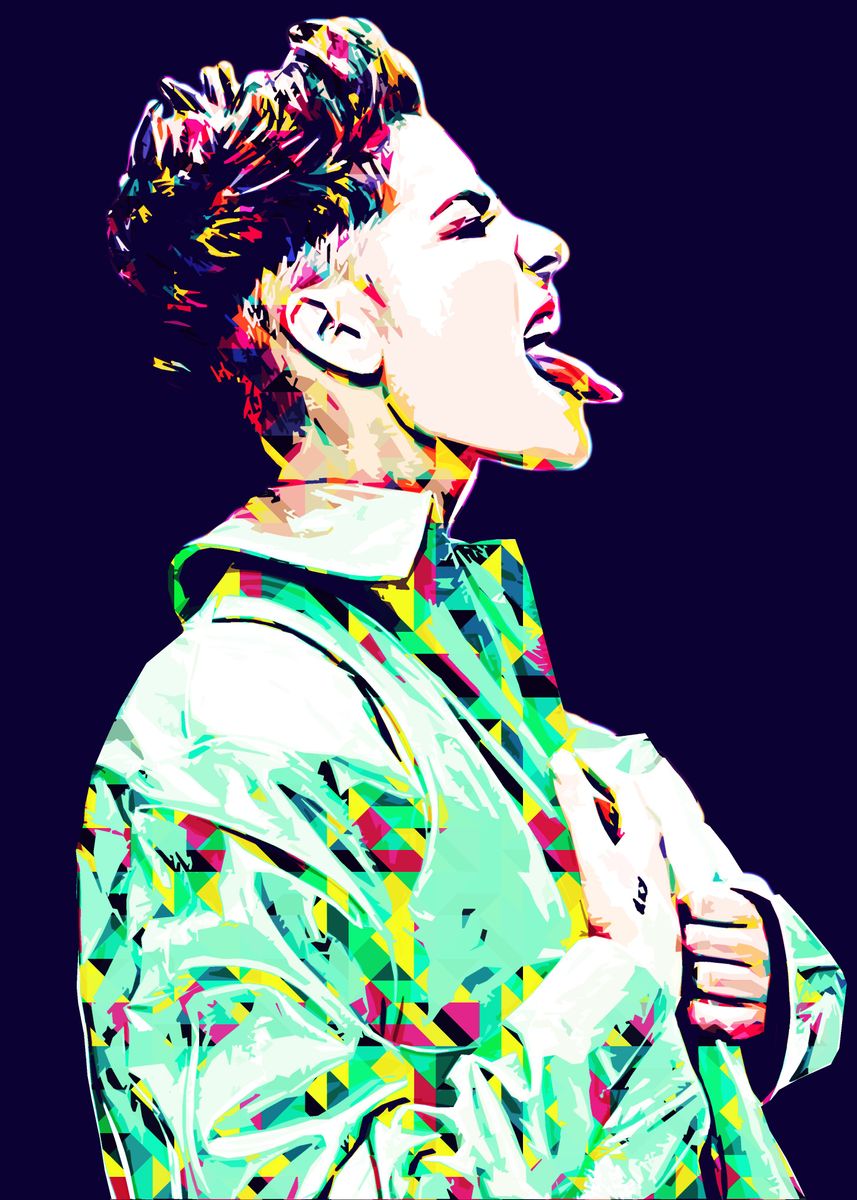 'Halsey' Poster, picture, metal print, paint by TI KI | Displate
