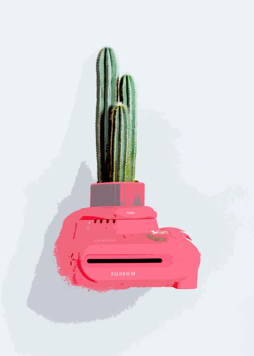 'Cactus cam ' Poster by Taffy | Displate