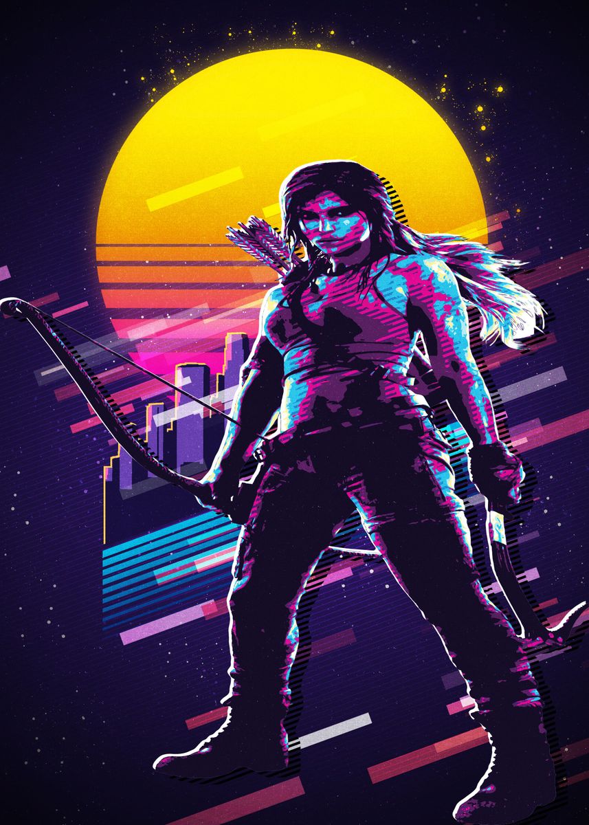 ' Lara Croft' Poster by Marcelino Lowe | Displate