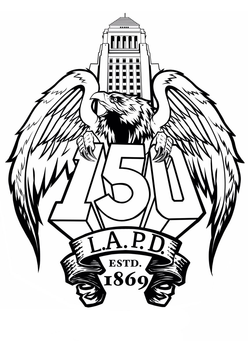 'LAPD' Poster, picture, metal print, paint by Schattenjager | Displate