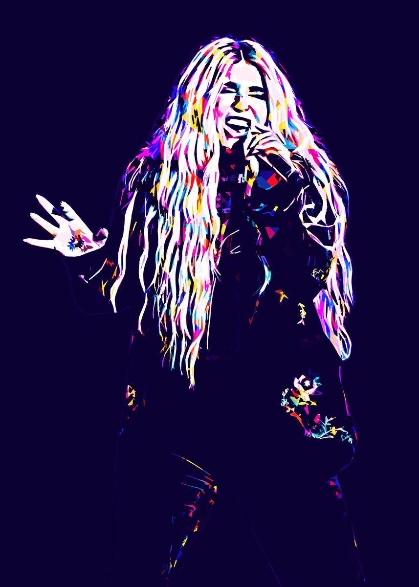 'Kesha' Poster, picture, metal print, paint by ru ke | Displate